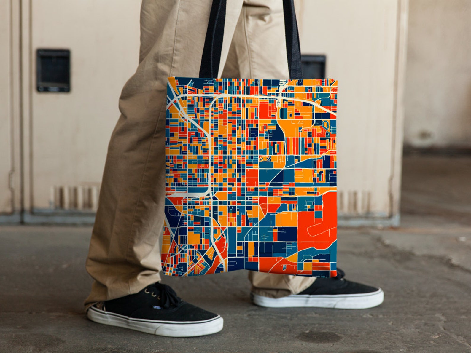 San Bernardino Map Tote Bag Usa Map Tote Bag 15x15 - Etsy