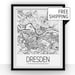 Dresden Map Poster Germany Map Print Art Deco Series - Etsy
