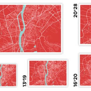 Cairo Map Print - Choose Your Color - Etsy