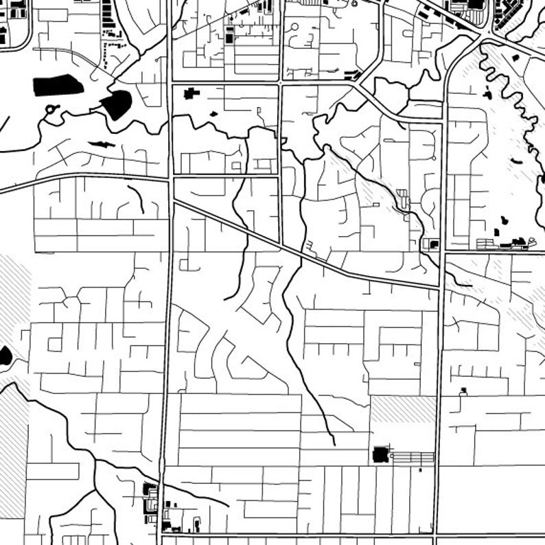 Langley British Columbia Map Poster British Columbia Map | Etsy