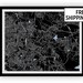 Bangalore Map Print - Choose Your Color - Etsy