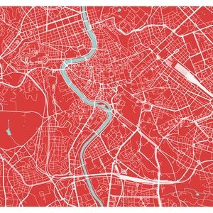 Rome Map Print - Any Color You Like - Etsy