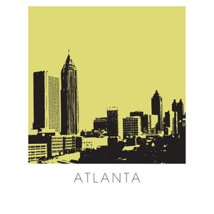 Atlanta Art Poster - Etsy