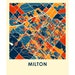 Milton Ontario Map Print - Full Color Map Poster - Etsy