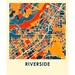 Riverside Map Print - Full Color Map Poster - Etsy
