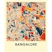 Bangalore Map Print - Full Color Map Poster - Etsy