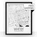Whitby Ontario Map Poster Ontario Map Print Art Deco Series - Etsy