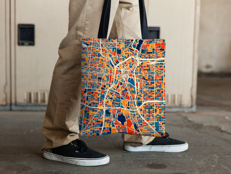 San Antonio Map Tote Bag - Colorado Map Tote Bag 15x15 - Etsy
