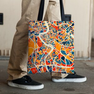 Roma Map Tote Bag - Italy Map Tote Bag 15x15 - Etsy