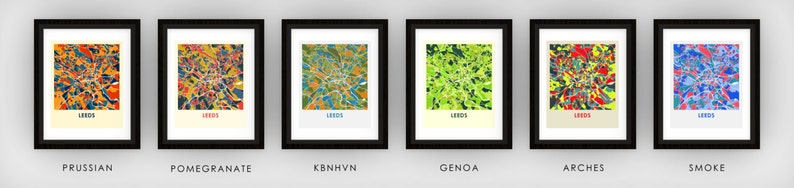Leeds Map Print Full Color Map Poster - Etsy UK