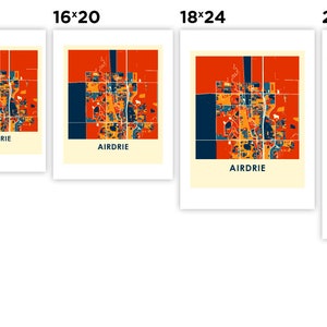 Airdrie Alberta Map Print - Full Color Map Poster - Etsy
