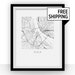 Riga Map Black and White Print Latvia Black and White Map - Etsy