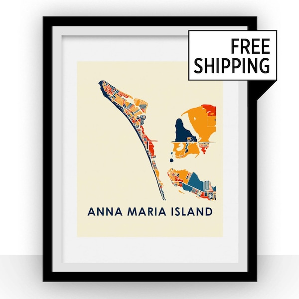 Anna Maria Island Map - Etsy