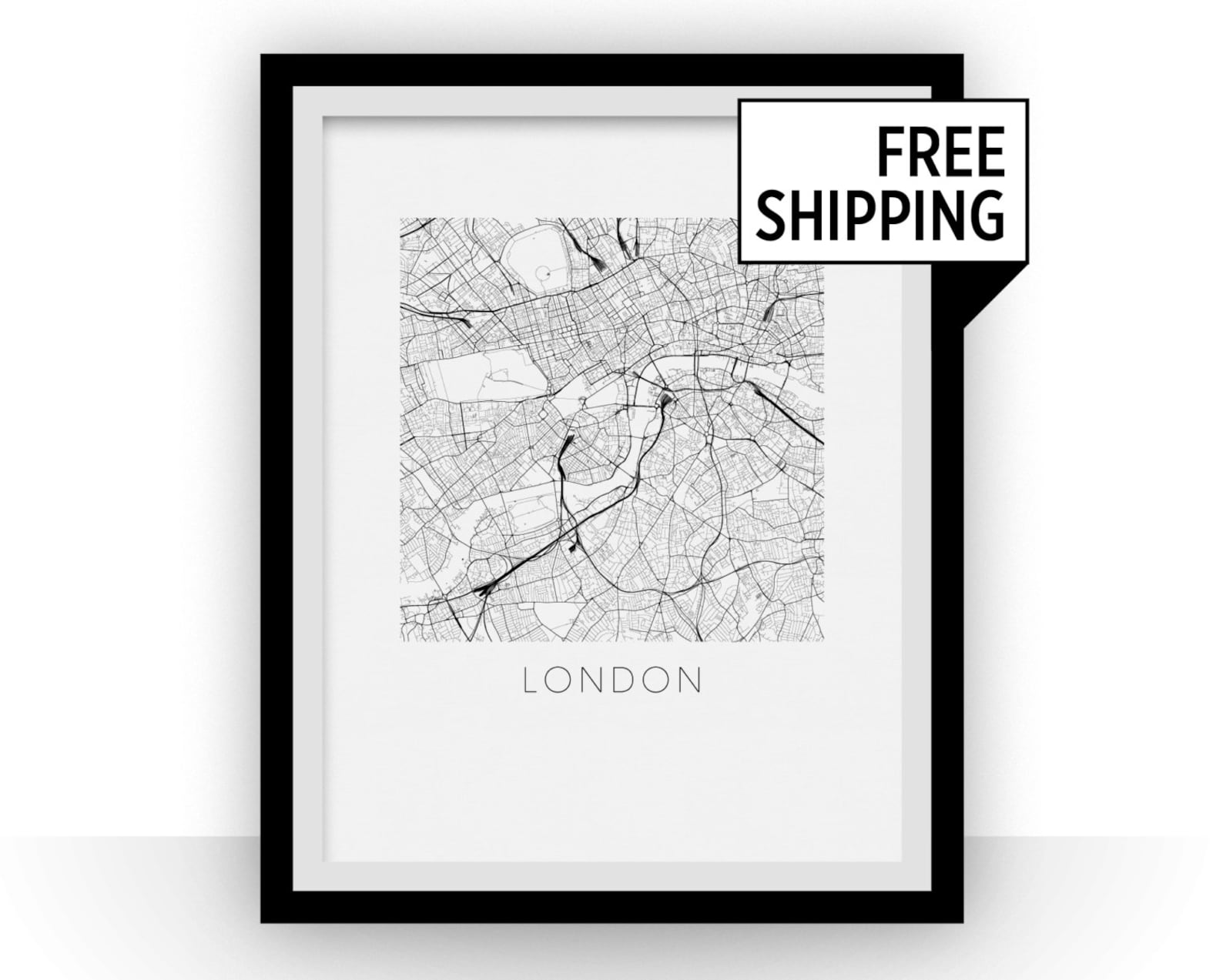 London Map Print - Etsy