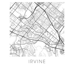 Irvine Map Print - Etsy