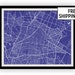 Mexico City Map Print Choose Your Color - Etsy