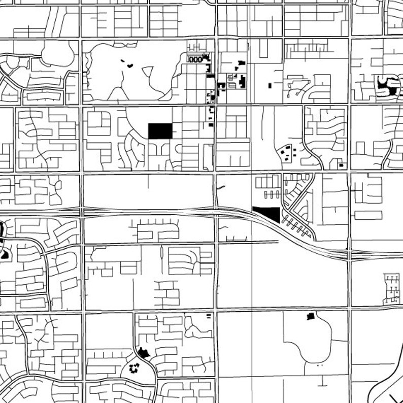 Chandler Map Poster Usa Map Print Art Deco Series - Etsy