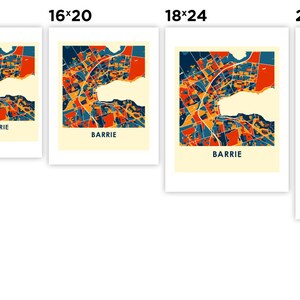 Barrie Ontario Map Print - Full Color Map Poster - Etsy