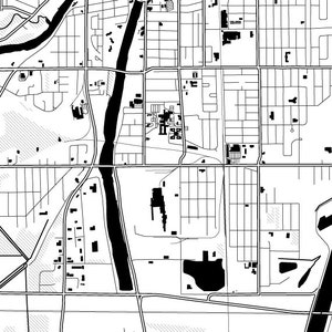 Welland Ontario Map Poster - Ontario Map Print - Art Deco Series - Etsy