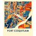 Port Coquitlam British Columbia Map Print Full Color Map - Etsy