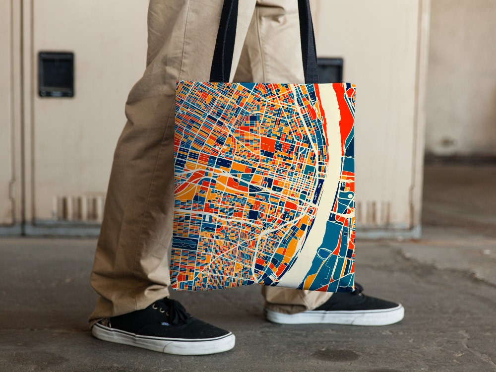 St Louis Map Tote Bag Missouri Map Tote Bag 15x15 | Etsy