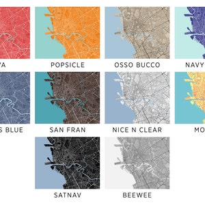 Manila Map Print - Choose Your Color - Etsy