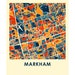 Markham Ontario Map Print Full Color Map Poster - Etsy