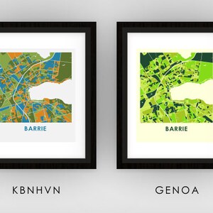 Barrie Ontario Map Print - Full Color Map Poster - Etsy