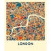 London Map Print - Full Color Map Poster - Etsy
