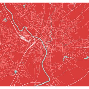 York Map Print - Choose Your Color - Etsy
