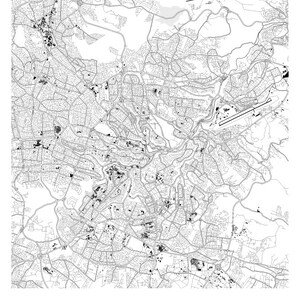 Amman Map Poster - Jordan Map Print - Art Deco Series - Etsy