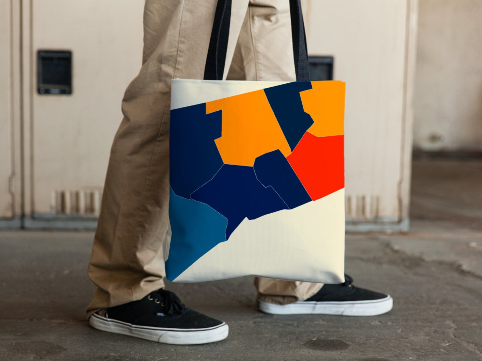 Connecticut Map Tote Bag CT Map Tote Bag 15x15 | Etsy