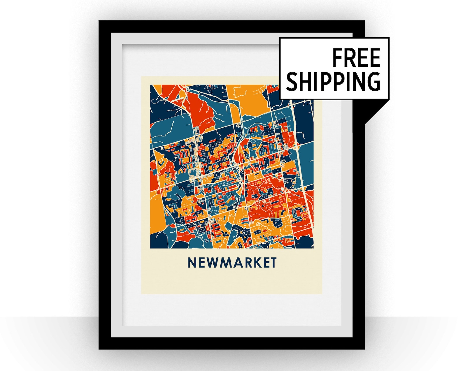 Newmarket Ontario Map Print Full Color Map Poster - Etsy