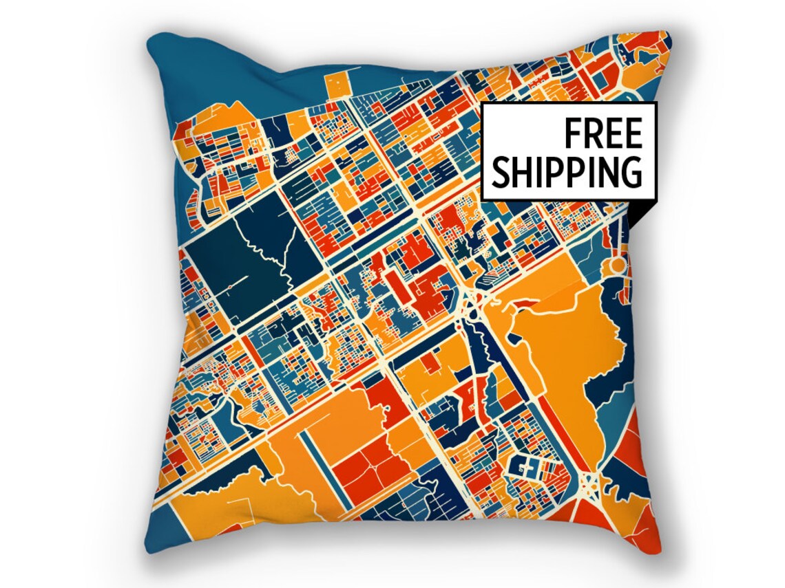 Islamabad Map Pillow Pakistan Map Pillow 18x18 - Etsy
