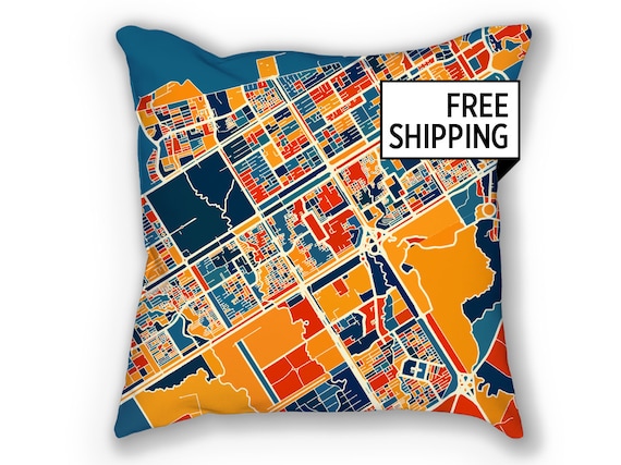 Islamabad Map Pillow Pakistan Map Pillow 18x18 | Etsy