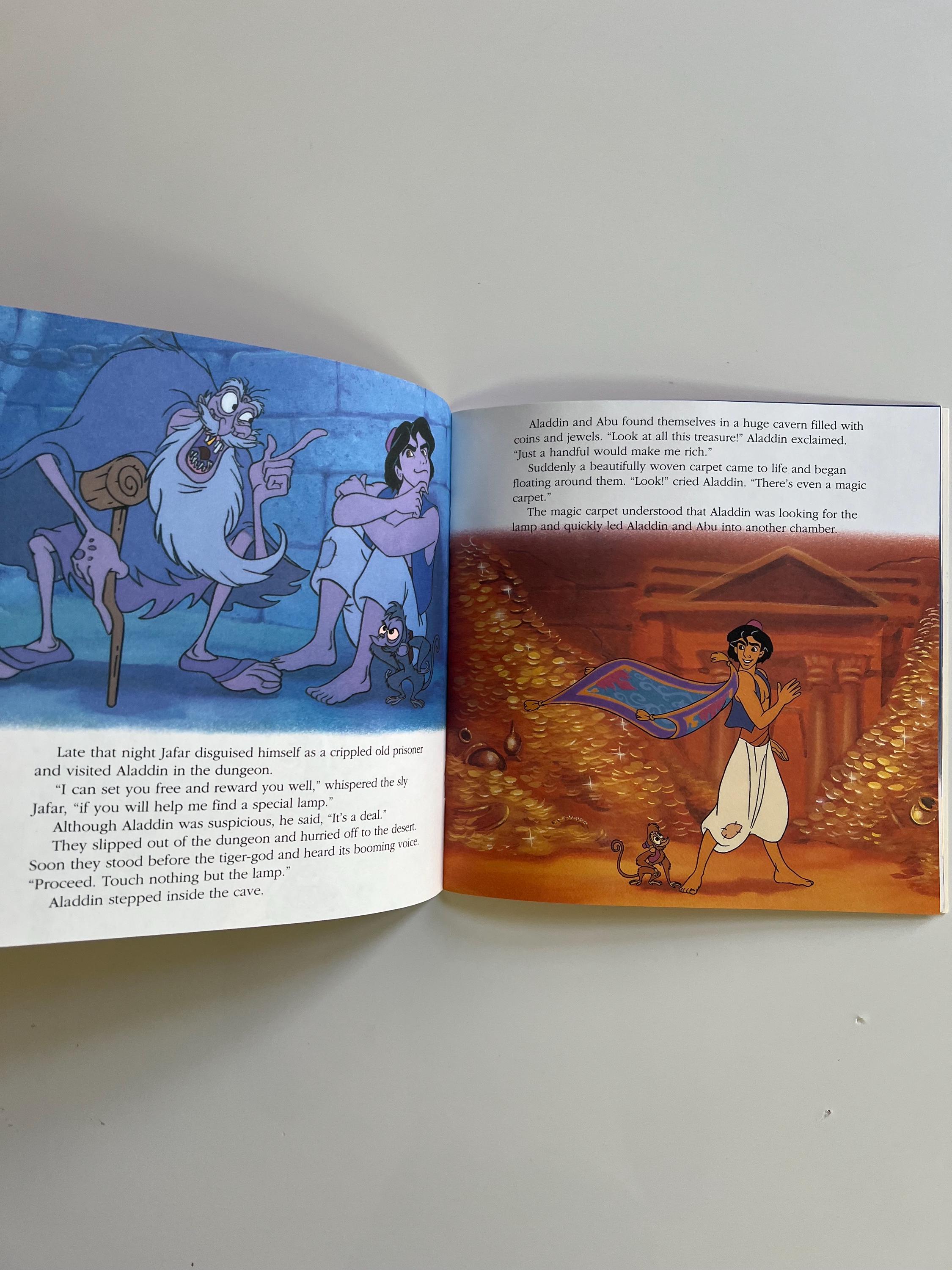 Vintage 90s Disney Book Disneys Aladdin 1992 Golden Book Paperback ...