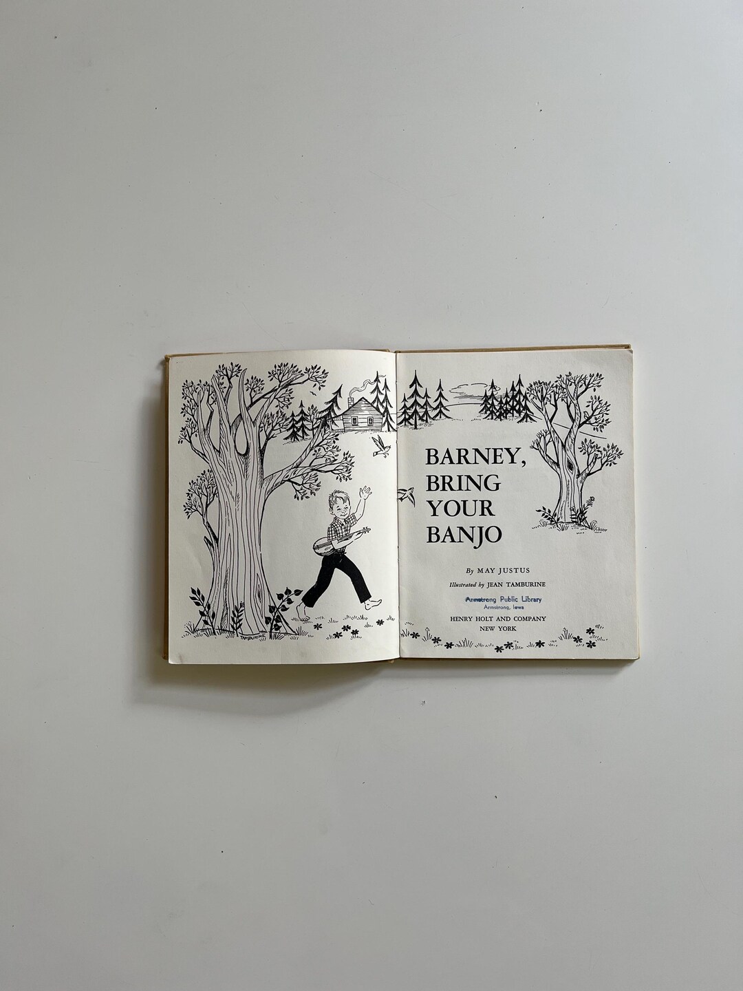 Vintage Childrens Book Classic Barney Bring Your Banjo by May Justus ...