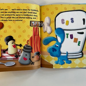 Vintage Blues Clues Book Hard Back Blue Puts on a Play Book 11 in Blues ...