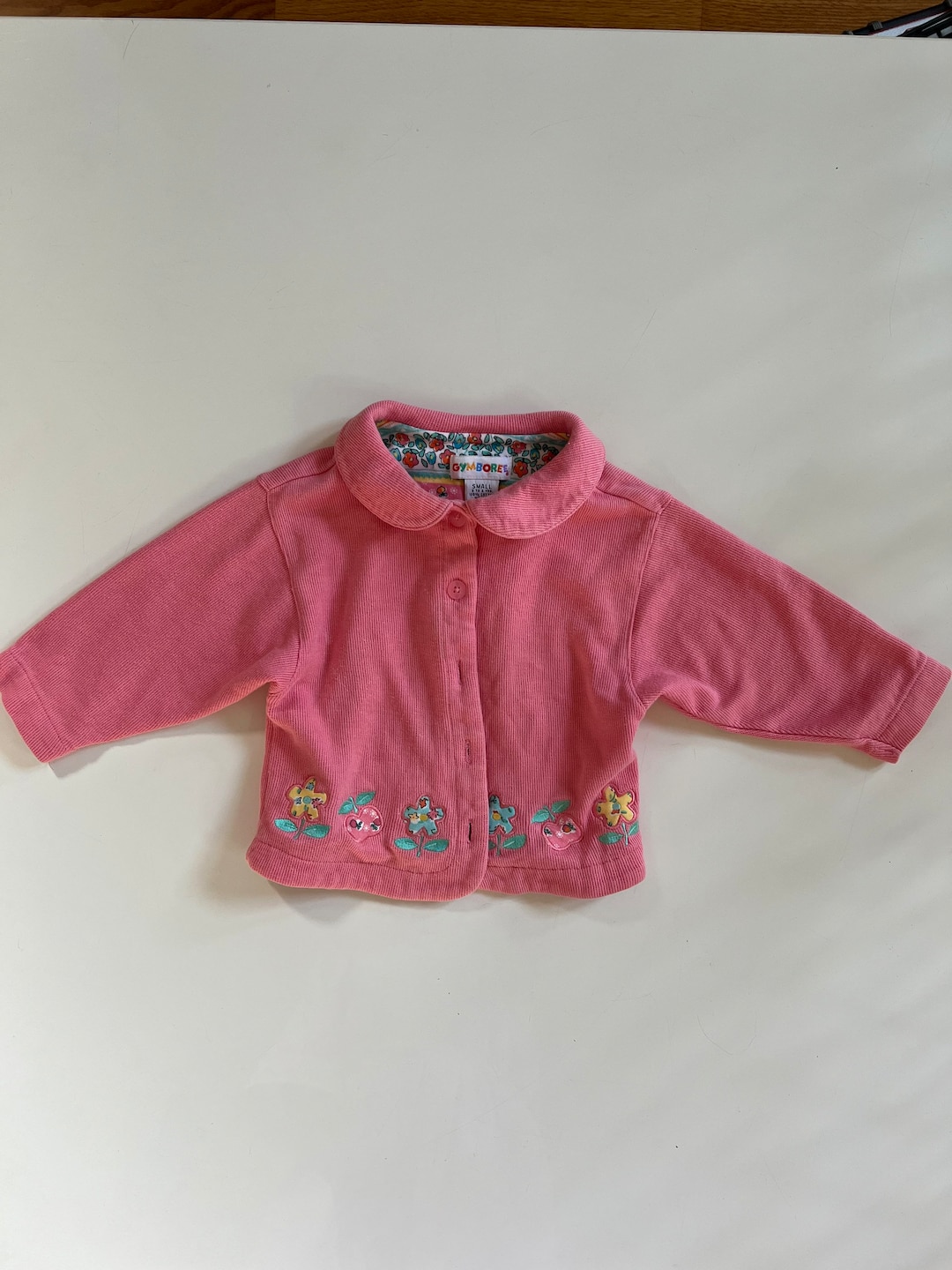 Vintage Pink Cardigan Baby Girl Gymboree Vintage Rainbow Tag Gymbo Pink ...