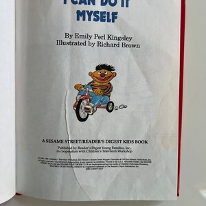 Vintage Sesame Street Book Hard Back I Can Do It by Myself 1993 Print ...