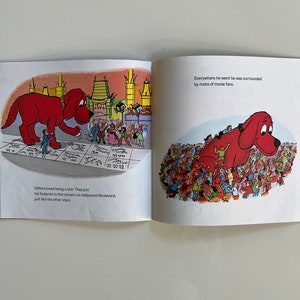 Vintage Clifford Big Red Dog Paperback Book Clifford Goes to Hollywood ...