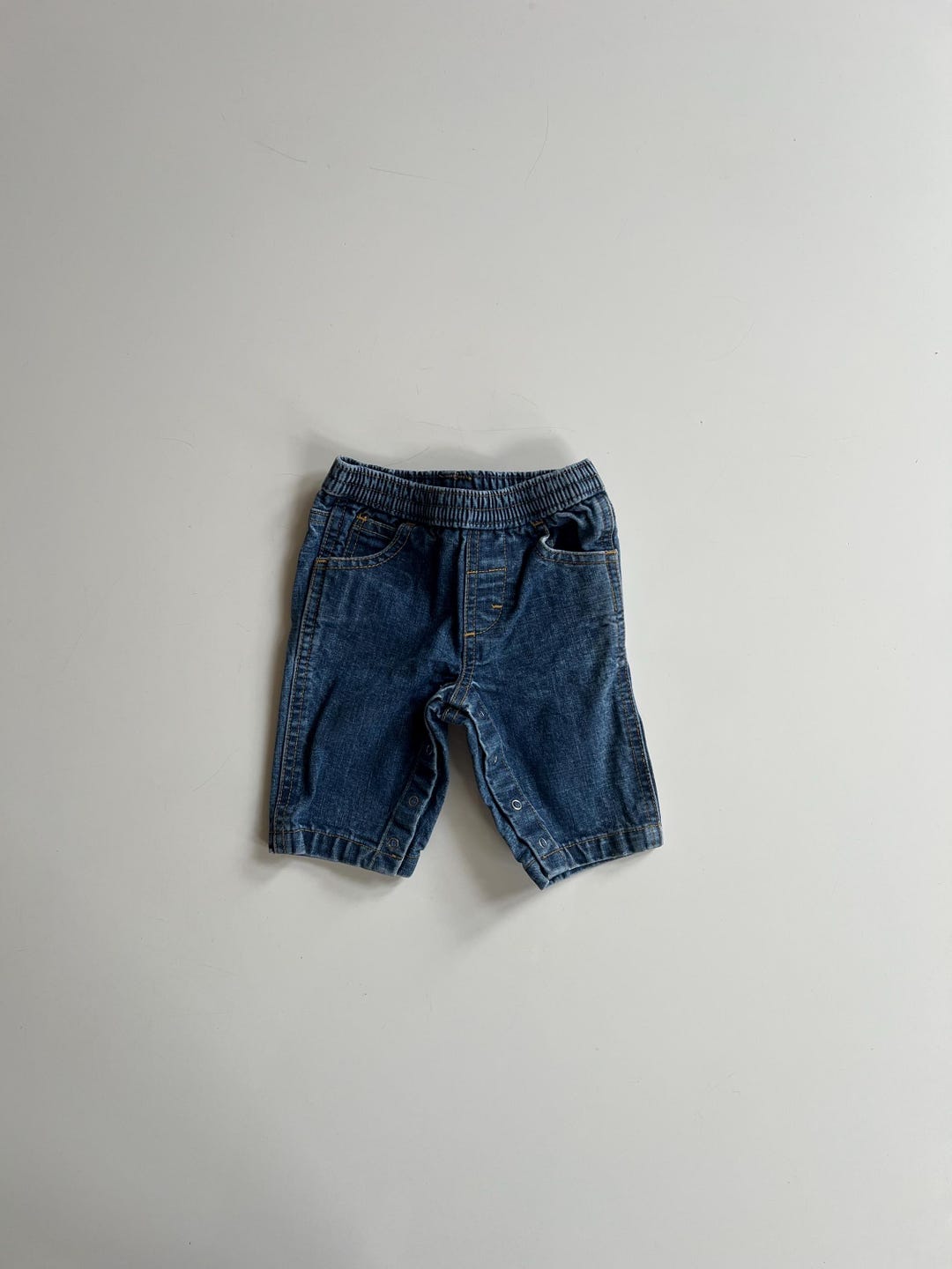 Vintage Baby Jeans All Cotton Jean for Infants Snap Crotch Closure ...