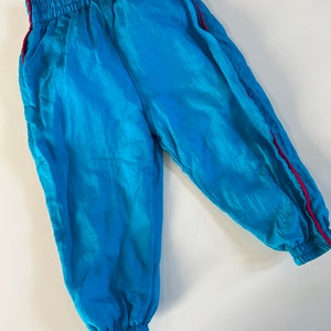 Vintage Turquoise Wind Breaker Pants Lined Jogging Pants Teal 80s Baby ...