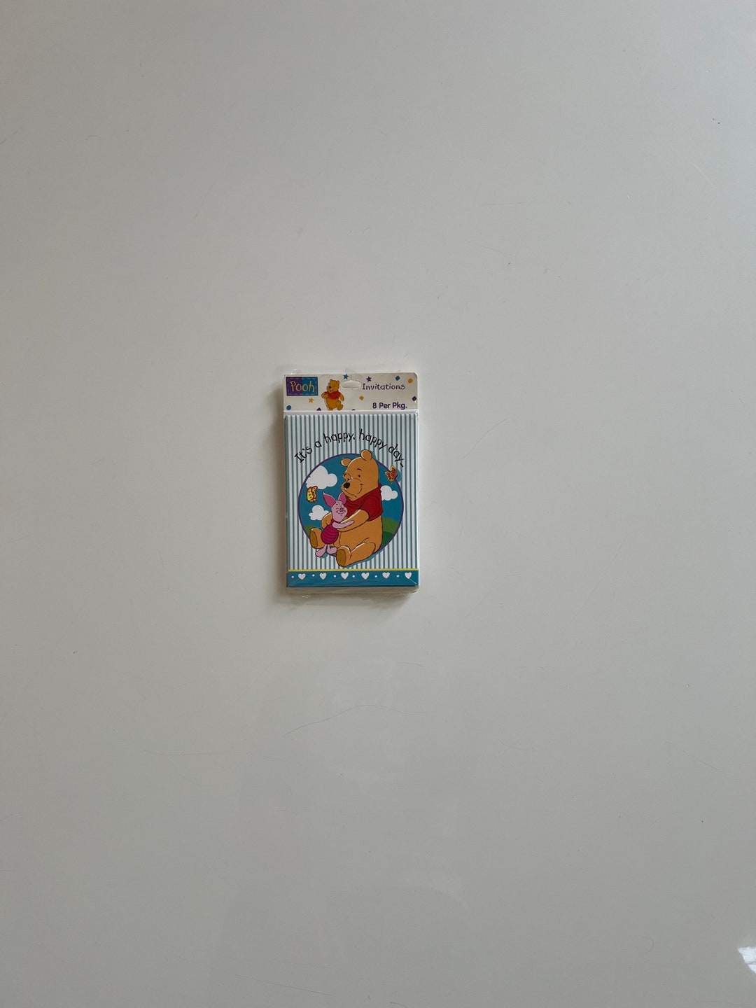 Vintage Winnie the Pooh and Piglet Party Invitations 8 Pack Birthday ...