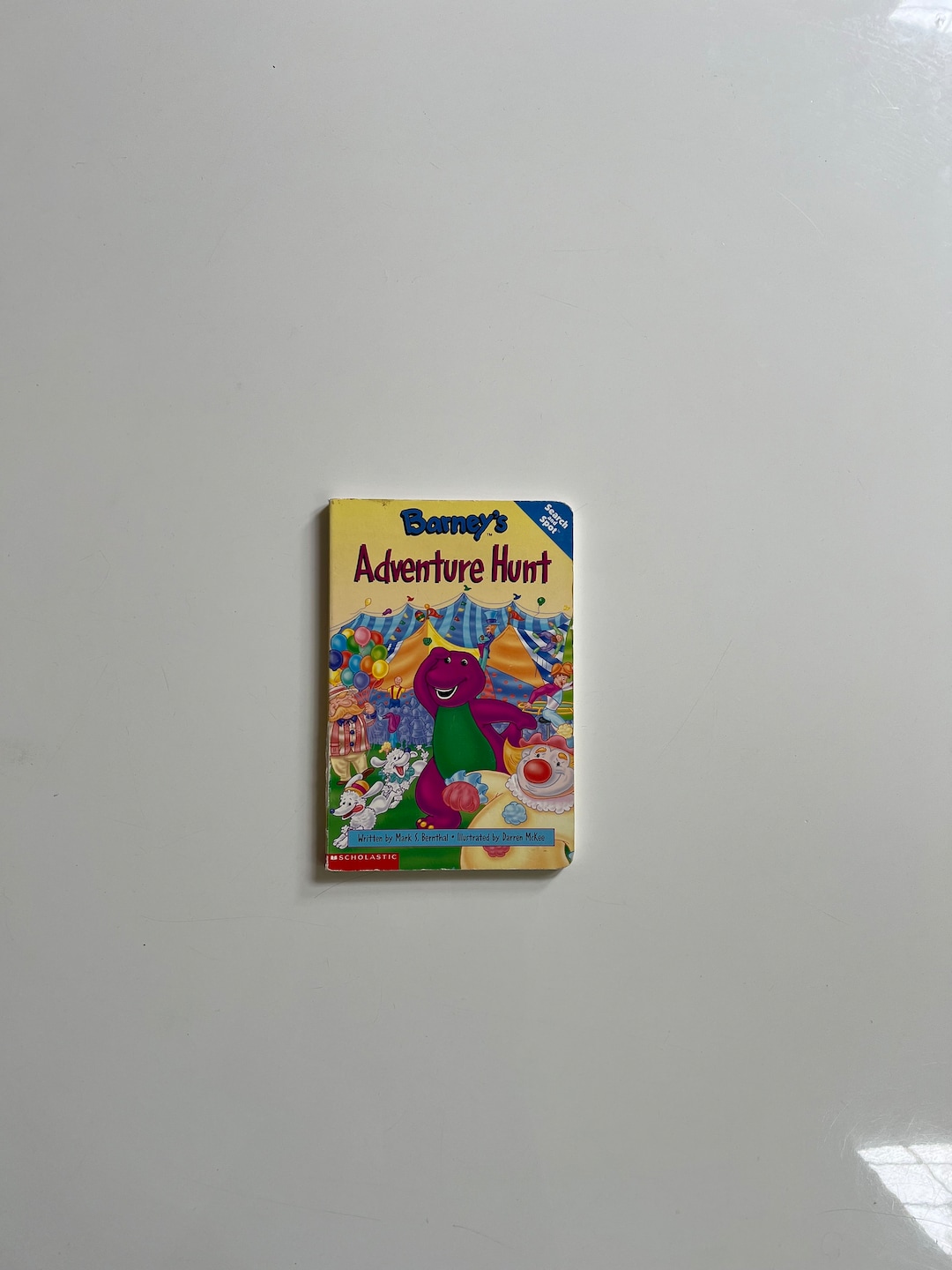 Vintage Barney Board Book Barneys Adventure Hunt Book Search and Spot ...