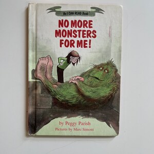 Vintage Childrens Book Hard Back No More Monsters for Me by Peggy ...