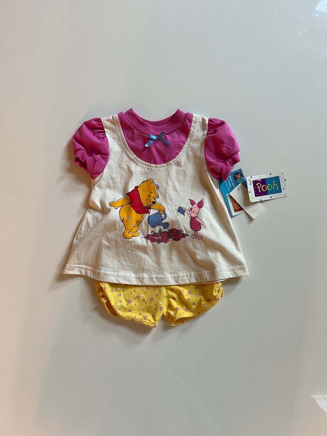 Vintage 90s Disney Winnie the Pooh Outfit Toddler Girl Pooh Bear Summer ...
