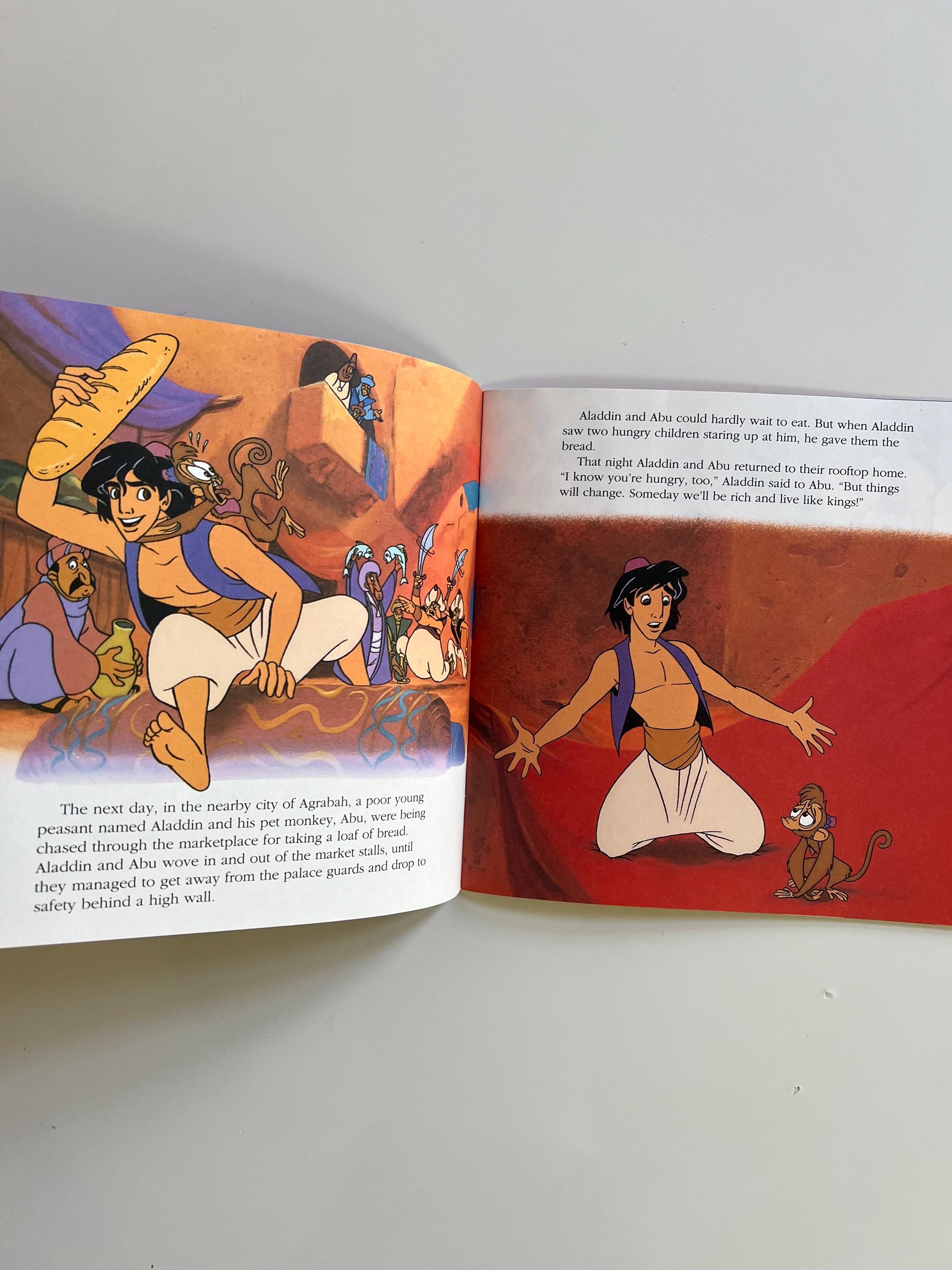 Vintage 90s Disney Book Disneys Aladdin 1992 Golden Book Paperback ...