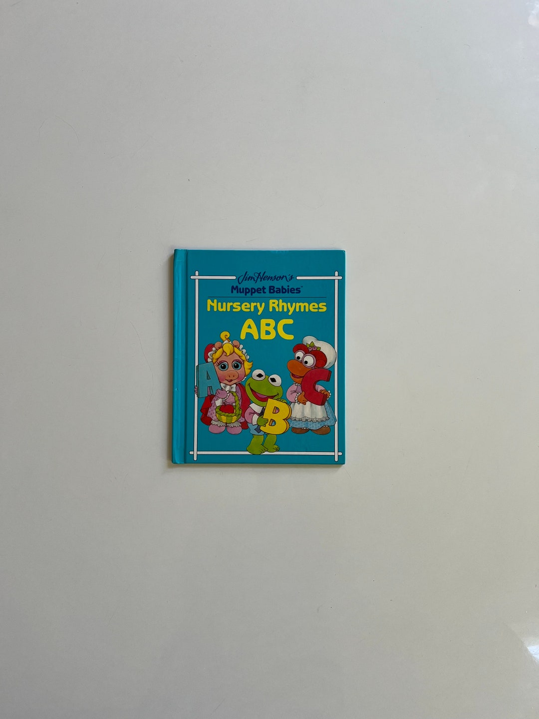 Vintage Childrens Book Hard Cover Muppet Babies Nursery Rhymes ABC Jim ...