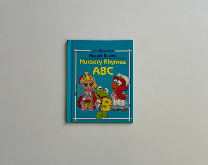 Vintage Childrens Book Hard Cover Muppet Babies Nursery Rhymes ABC Jim ...